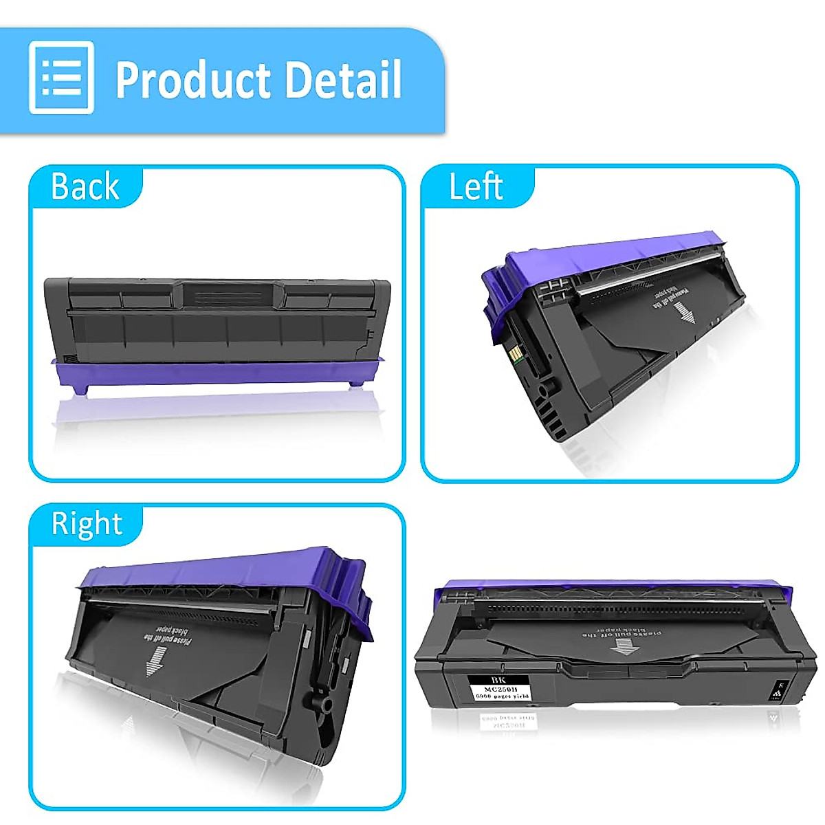 LAIPENG Compatible Toner Cartridge Black for Ricoh M C250FWB P C301W Printers High Capacity 6,900 pages (Black x 1)