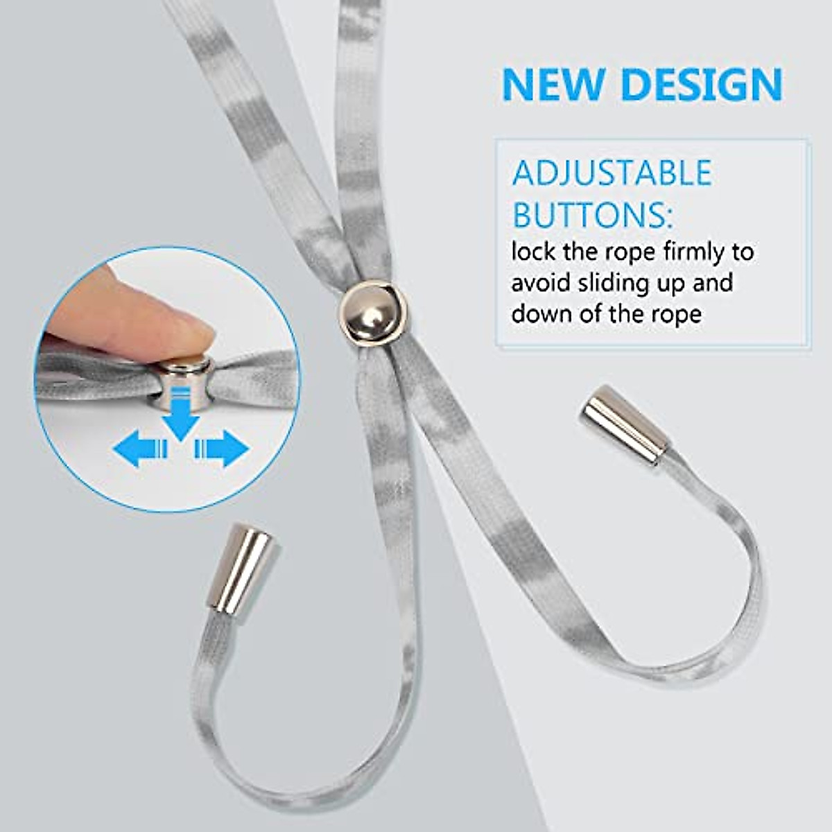 WWW Phone Lanyard,2× Universal Crossbody Cell Phone Lanyards with Multifuctional Patch and Adjustable Shoulder Neck Strap,Cell Phone Lanyard Compatible with All Smartphone for Women Girls,Grey