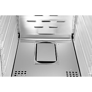 KoolMore 33 in. Commercial Insulated Heated Holding/Proofing Cabinet with Glass Door and 36-Pan Capacity in Silver, UL and NSF Listed (KM-CHP36-SIGL)