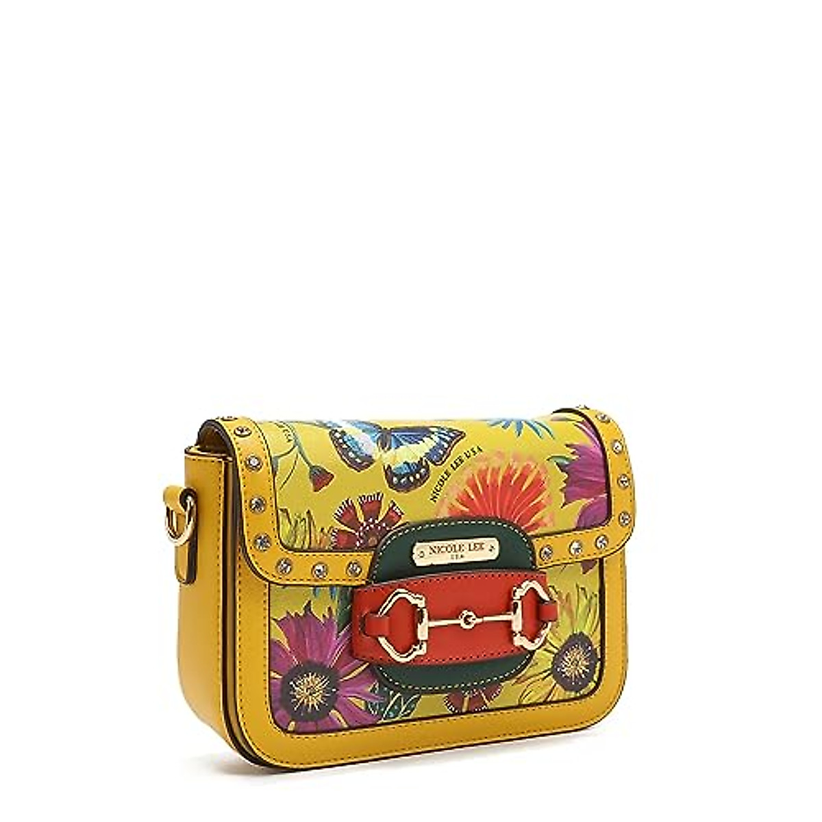Nicole Lee Butter Flower Mustard Crossbody