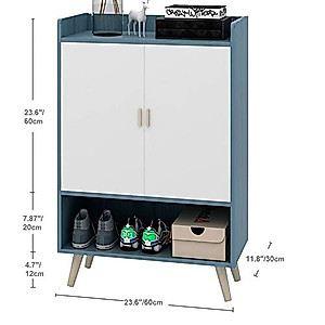 GDLMA Storage Cabinet, Blue Sideboard,Multi-Function Shoes Case for Hallway,Dining Room,Kitchen or Bedroom