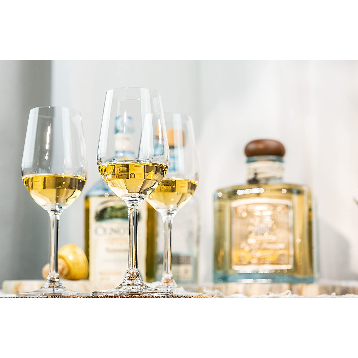 Tequila Tasting and Sipping Glasses | Tequila Glassware Collection | Set of 4 | 5.5 oz Crystal Snifter Copitas for Drinking Blanco, Reposado, Anejo Tequilas | Liquor and Spirits Sippers