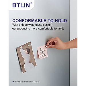 BTLIN Fridge Magnets Extra Strong, Large Heavy Duty Magnetic Push Pins for Kitchen Refrigerator Metal Bulletin Board Whiteboard Office 12Pack 15x18mm