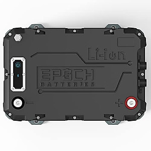 Epoch Batteries 24V 100Ah Marine Battery - Lithium Trolling Motor Battery, 120A Continuous, 200A Max, bluetooth, heating, IP67 waterproof. For Trolling, Kayak, Marine, Ice Fishing