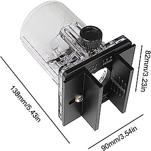 for Wood Router Slotting Locator 2 in 1 Slotted Base Fastening Bracket Guide for 65mm Wood Trimmer Machine with Invisible Slotting 1/4 Mill Bits and Cabinet Connectors