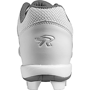 Ringor - Women's Flite Molded Softball Cleats (8.0 - White/Silver)