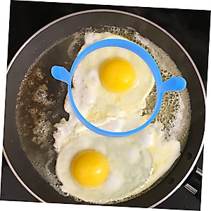 8pcs Convenient Omelette Rings Kitchen Gadgets Kitchen Egg Molds Frying Egg Rings Breakfast Egg Molds Silicone Egg Rings Round Omelette Rings Household Egg Rings Round Egg Rings