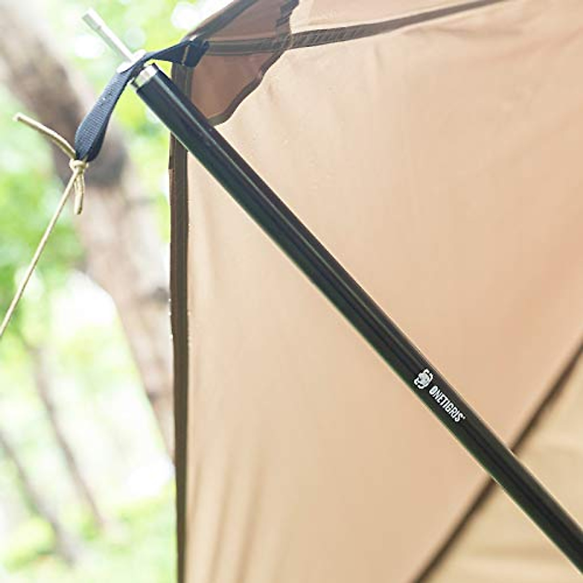 OneTigris Lightweight Tent Poles, 2pc/set, 7075 Aluminum Alloy, Adjustable & Extendable