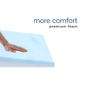 Bed Wedge Mattress Topper Incline 4-inch Twin XL, Cool Gel Memory Foam