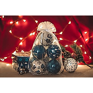 CREATIVE ORGANZA Bags 100Pcs 8x12 inch Large White Gift Pouch with Satin Drawstring Wedding Party Favors Jewelry Cosmetics DIY