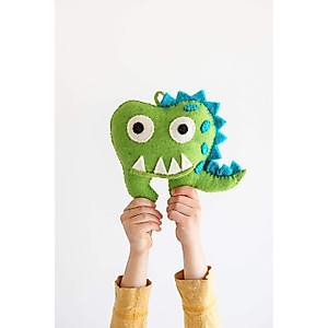 Nivas Handmade Dinosaur Tooth Fairy Pouch / Boy Tooth Fairy Pillow / Girl Tooth Fairy Pillow / Keepake Tooth Fairy Pillow / Monster Theme Tooth Fairy