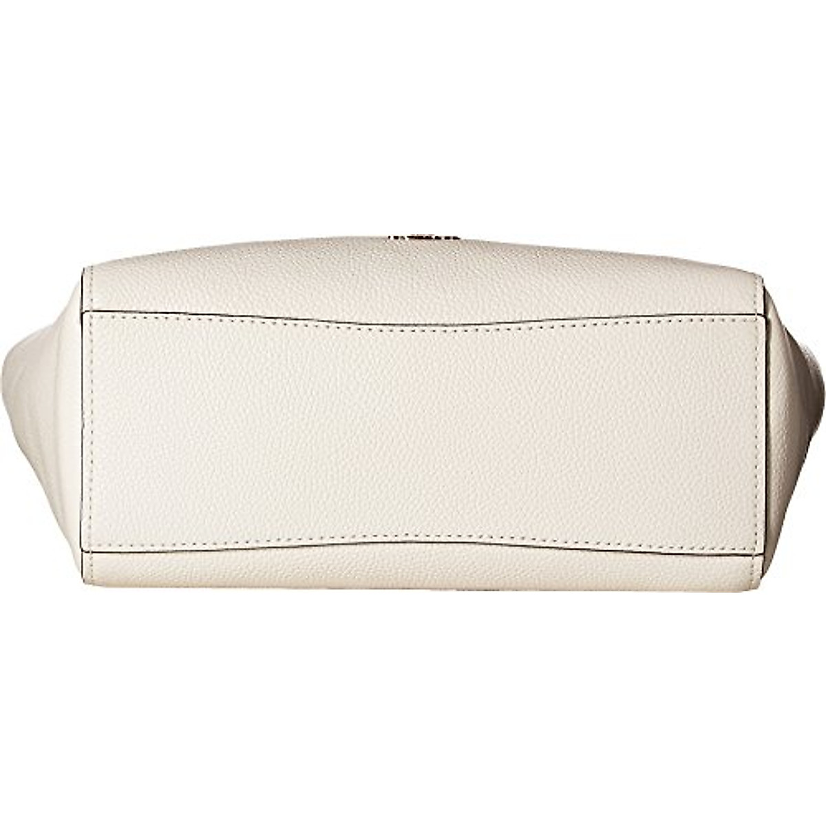 COACH Pebbled Turnlock Chain Tote 27 Li/Chalk One Size