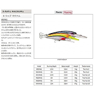 Rapala Unisex Adult X-Rap Magnum Fishing Bait Fishing Accessories with Large Diving Shovel Saltwater Spinning Bait Running Depth 12 m Fishing Lure 18 cm, 97 g Made in Estonia-Blue Bonito, Standard