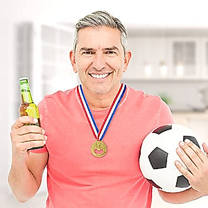 Cabilock 2PCS Olympic NO. 1 Bottle Opener Gold Medal Beer Opener Creative Jar Opener Beer Lid Remover Wine Beer Accessories