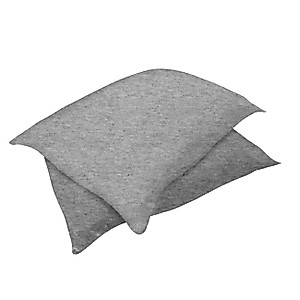 Betty Dain Stretch Jersey Universal Pillowcase - One Size Fits All Pillows, 100% Jersey Knit Cotton Pillowcase, Soft Covering for Standard and King Pillows, Zipper Closure, Gray, 2 Per Pack