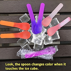 90 Color-Changing Spoons-Dessert Pudding Spoons-Birthday Celebration Spoons-Ice Cream Spoons -Great for Parties-Reusable-Individually Wrapped!