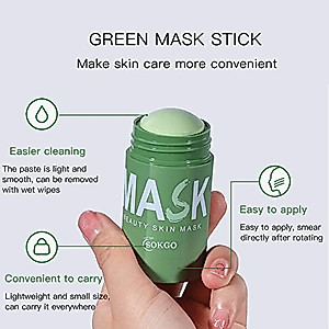Eliversion Green Tea Purifying Clay Face Mask, Cleansing Mud Mask for Men and Women, Moisturizing Oil Control Shrink Remove Blackheads, Shrink Pores, Improve Skin Tone (Green Tea)