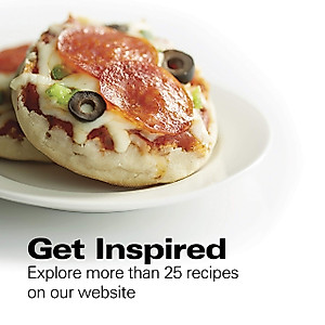 Hamilton Beach Breakfast Sandwich Maker with Egg Cooker Ring, Customize Ingredients, Perfect for English Muffins, Croissants, Mini Waffles, Black