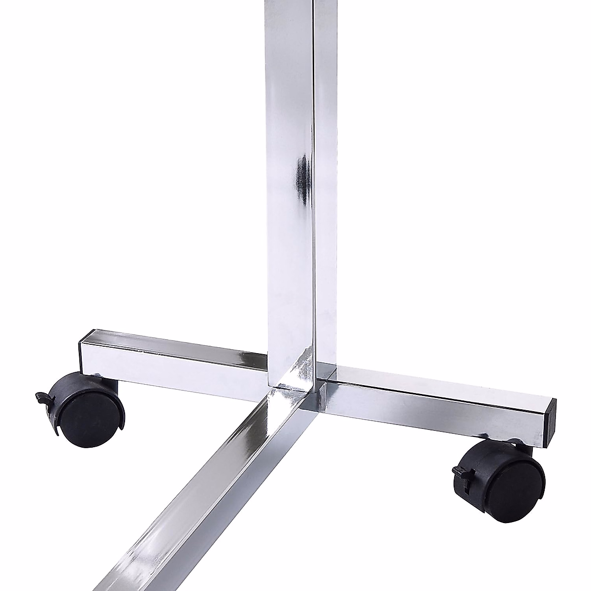 Vaunn Medical Adjustable Tilt Overbed Bedside Table with Wheels for Hospital and Home Use