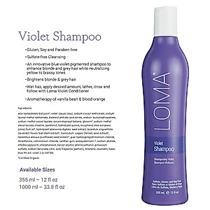 Loma Violet Shampoo 33 ounce (Sulfate, Paraben and Gluten FREE)