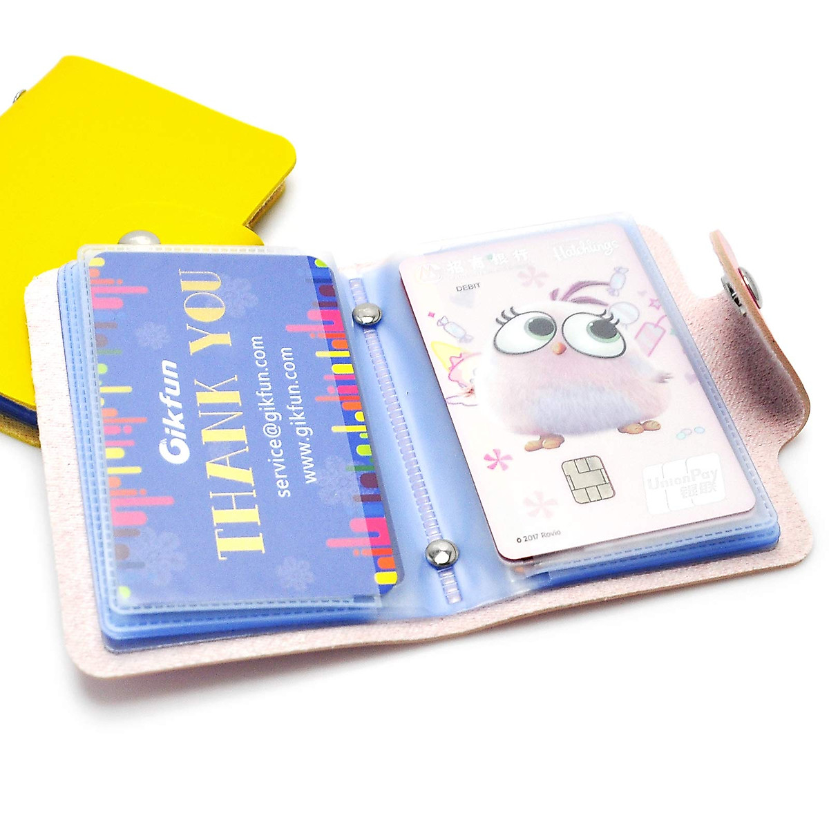 Gikfun Fashion Soft Credit ID Card Holder Case Purse Pocket Wallet Pouch Organizer 24 Slots (Pack of 5pcs) EK8430