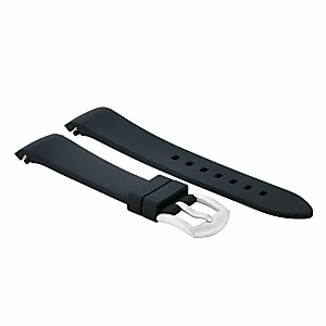 Ewatchparts CURVED END RUBBER STRAP 18-19-20-21-22-24MM COMPATIBLE WITH TAG HEUER CARRERA,F1 AQUARACER