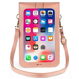 Toniker PU Leather Multi Pocket Casual Small Crossbody Bag Cell Phone Purse Wallet for Women