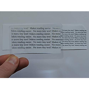 Lot of 12 OpticLens Brand Credit Card Sized Magnifying Lenses. Wholesale Lot - 300% Fresnel Magnifier