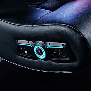 X Rocker Sphynx Pedestal Gaming Chair, with Headrest Mounted Speakers, 2.1 Wireless, Backrest Subwoofer, Padded Armrest, 5111501, 30.9" x 20.5" x 40", Black