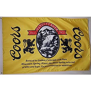 Coors The Banquet Beer Flag 3' X 5' Deluxe Indoor Outdoor Banner