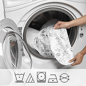 Boppy Side Sleeper Pregnancy Pillow with Removable Jersey Pillow Cover | Gray Falling Leaves | Compact, Stay-Put Design | Prenatal and Postnatal Positioning