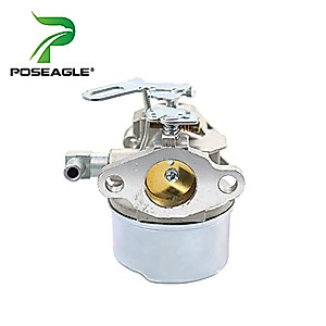 POSEAGLE 640084 Carburetor with 30727 Air Cleaner Replaces Tecumseh 632107, 632107A, 640084, 640084A, 640084B, 640299 for Tecumseh HSSK50, HSSK55, HS50, LH195SP, LH195SA Engines