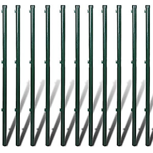 Chain Link Fence with Posts Spike Steel,Safety Fence Garden,Fence Garden Netting Chain Link Fence with Posts Steel Outdoor Residential Fencing for Yard Garden Farm 3'3"x82'