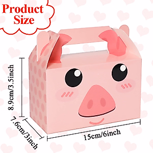 24 Pack Farm Animal Party Favor Boxes Farm Theme Birthday Goodie Boxes Farmhouse Animals Candy Christmas's Day Gift Bags Barnyard Candy Treat Boxes for Girls Kids Baby Shower Birthday Party Supplies
