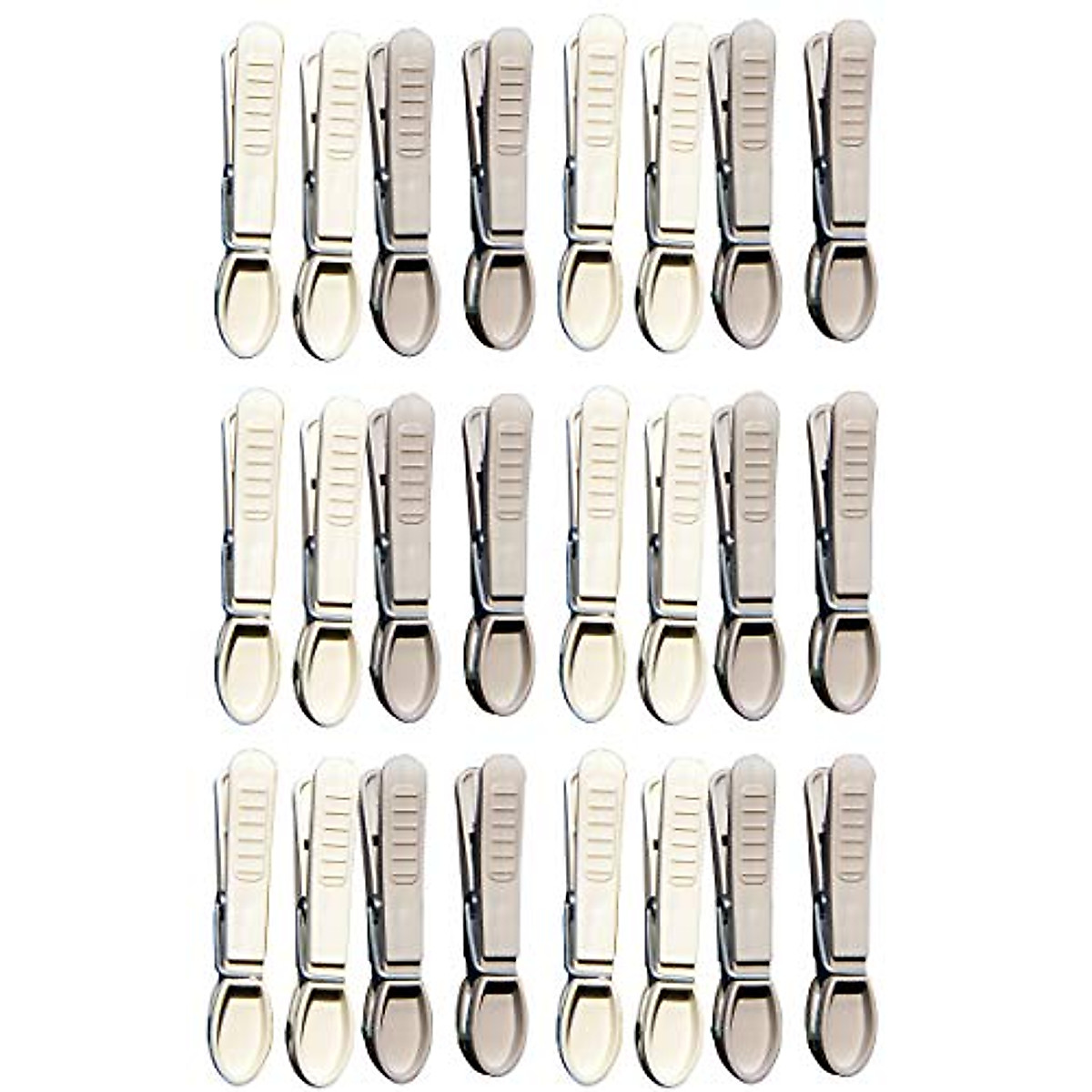 PolyGrip Clothespins - Stronger, USA Made, Anti Twist (2 Color, 24)