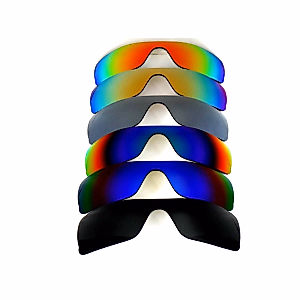 Galaxy Replacement Lenses for Oakley Batwolf Black&Blue&Green&Gray&Gold&Red Color Polarized 6 Pairs