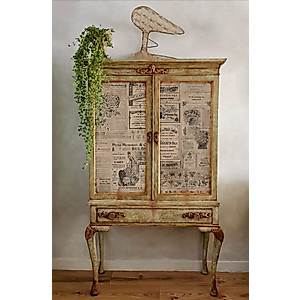 Decoupage Decor Tissue Paper - Newsprint - 1 Sheet, 19"x30"