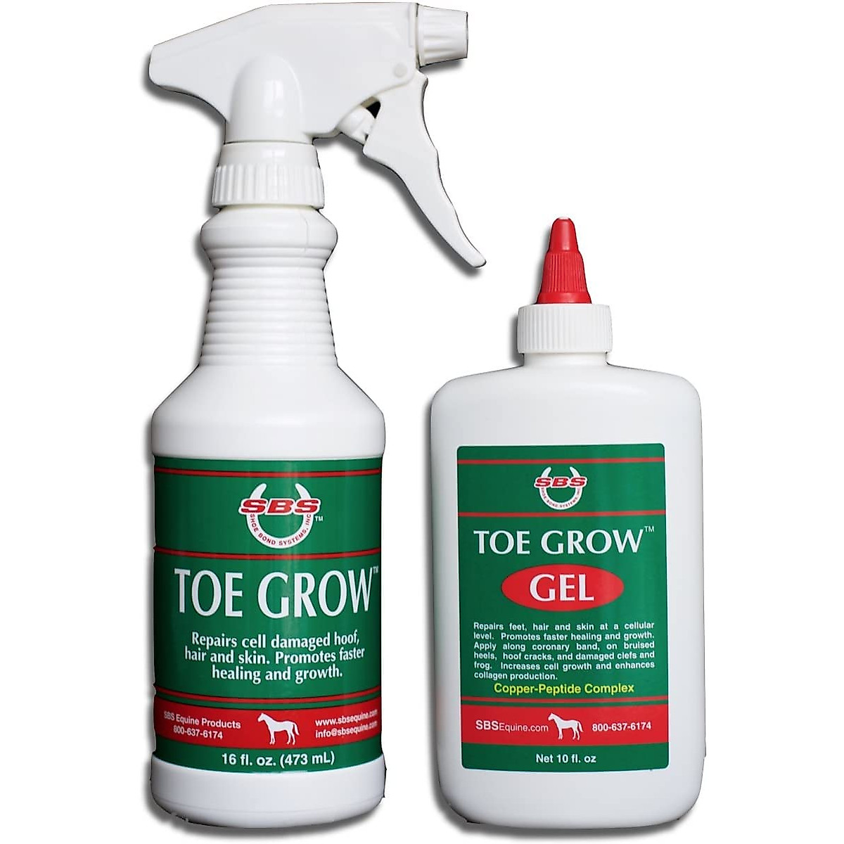 SBS EQUINE Item 416 Toe Grow Hoof Repair Spray, One Size