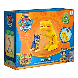 Paw Patrol, Dino Rescue Chase and Dinosaur Action Figure Set, for Kids Aged 3 and up