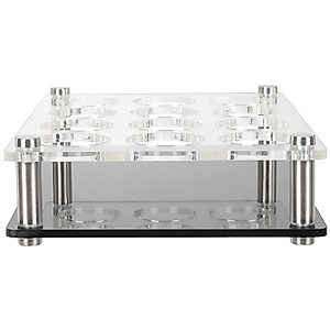 PATKAW Shot Glass Holder Acrylic Shot Glass Server Acrylic Cup Holder Shot Glass Serving Trays Shot Glass Base for Tequila Whiskey Cocktail Party Club Home Bar Drinking