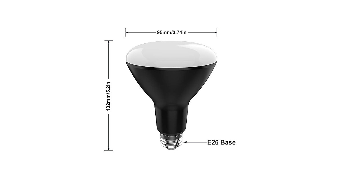 GREENIC LED UV Black Light Bulbs 15W for Glow Effects & Parties