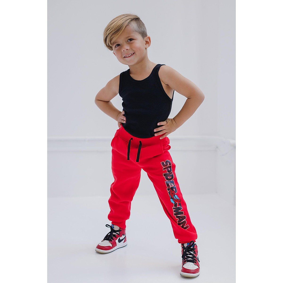 Marvel Avengers Spider-Man Hulk & Venom Little Boys Fleece 3 Pack Pants Spider-Man/Hulk/Venom 7-8