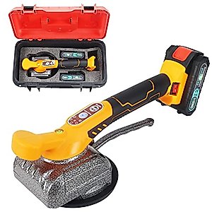 GINGVA Tile Installation Tools, Tile Vibration Tool with Suction Cup Cordless Tiler Vibrator 5 Speed Adjustable Handheld Tile Leveling System Tiling Machine (21V 2 Batteries)