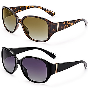 EYEGUARD Polarized Sunglasses for Women Retro Vintage Driving Sun glasses UV400 Protection