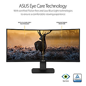 ASUS 35" WQHD 1800R Curved Gmng Mntr (Renewed)