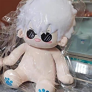 QAHEART 2pcs Geto Suguru Soft Figure Hug Pillow, 40cm Anime JJK Figure Dress UP Changing Cloth Figure Throw Pillow Home Sofa Decoration Collectible for Fans