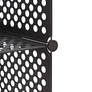 Organize It All Set of 4 Stacking Cubes, Dimensions: 30.2 x 30.2 x 14.8 inches, Stackable Cubes, Great for Any Room, Home Organization, Black