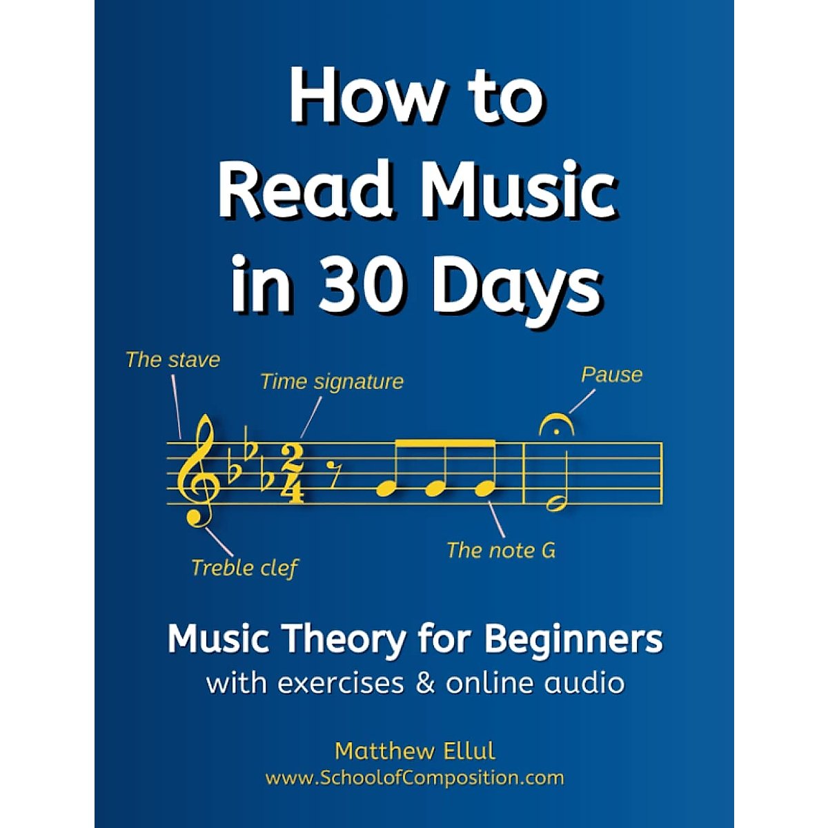 How to Read Music in 30 Days: Music Theory for Beginners - with exercises & online audio (Practical Musical Theory)