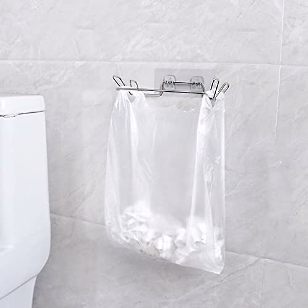 Cabilock 2set Organizer Sink Shopping Over Bags Door Can Hook Trash Cabinet Cupboards Hangers Holders Garbage Towel Reusable Bathroom Pantry Wastebasket for Room Wall Store