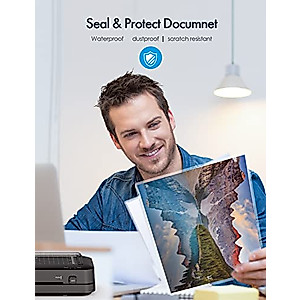 SINOPUREN Thermal Laminating Pouches for Laminator, 5Mil Thickness, Letter Size Sheet 8.9×11.4inches, 100-pack, Clear